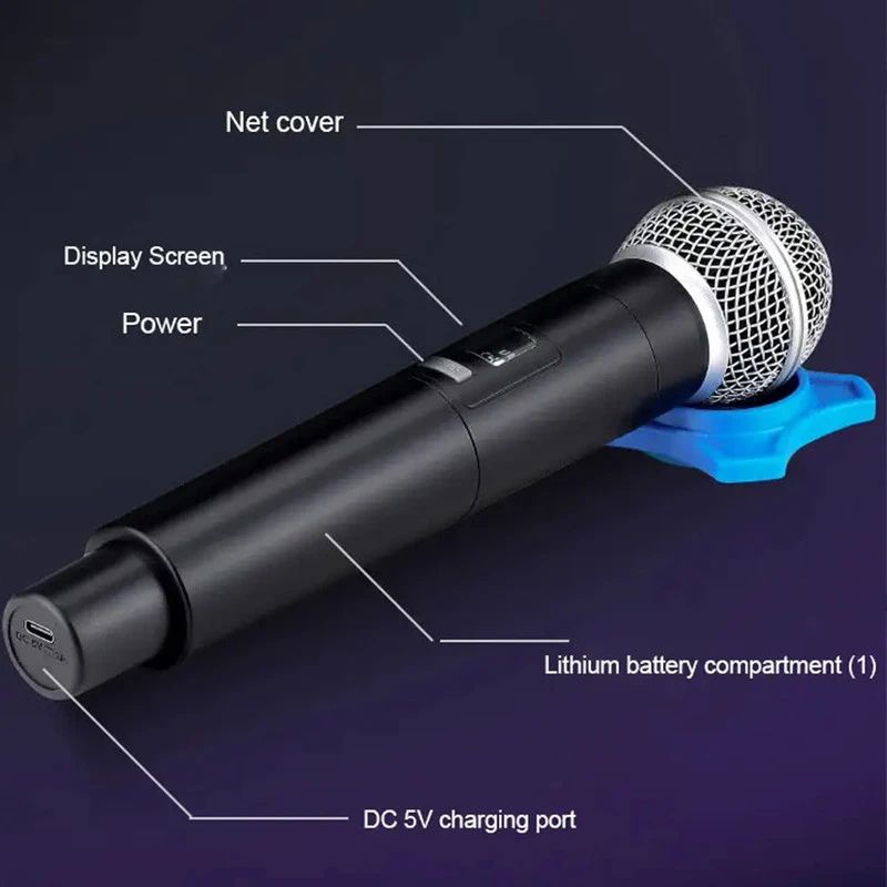 خرید و قیمت میکروفن بی سیم2 عددی PV JM 122 Wireless microphone نورنگار ...