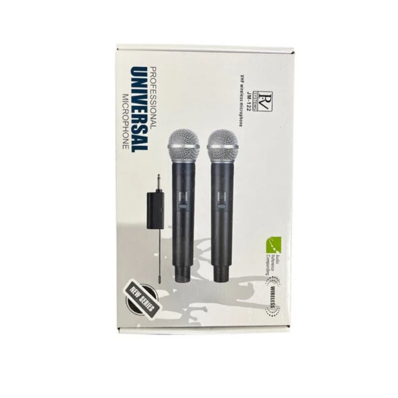 خرید و قیمت میکروفن بی سیم2 عددی PV JM 122 Wireless microphone نورنگار ...