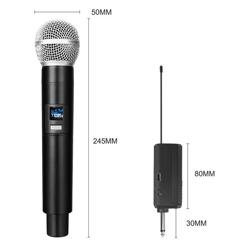 خرید و قیمت میکروفن بی سیم2 عددی PV JM 122 Wireless microphone نورنگار ...