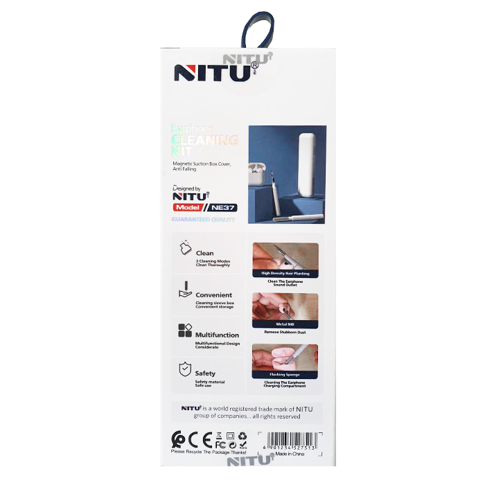 کیت تمیز کننده ایرپاد نیتو Nitu NE37 Multipurpose Cleaning Kit | نورنگار